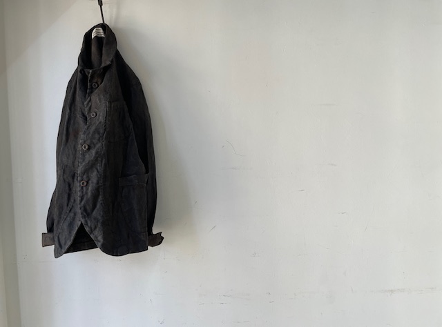 kaval / sabi＋kakishibu dyed basic tailored jacket “dark amber”(カヴァルのヨーロッパの古い鉄サビみたいな雰囲気のベーシック ...